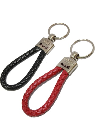 Gardenauto Audi Deri Örgü Hasır Desen Anahtarlık Kırmızı Gardenauto Audi Deri Örgü Hasır Desen Anahtarlık Kırmızı