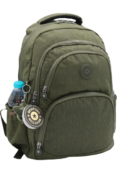 Bevitton Krinkıl Su Geçirmez Kumaş Unixes Okul Sırt Çantası 2100