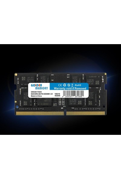 Golden Valueram 8gb 2666MHZ Ddr4 Ram Dizüstü Golden Valueram 8gb 2666MHZ Ddr4 Ram Dizüstü