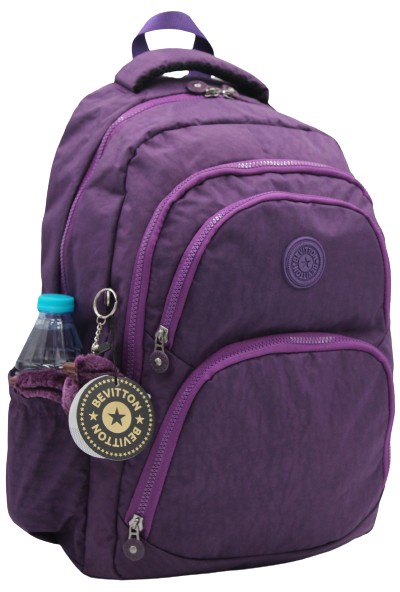 Bevitton Krinkıl Su Geçirmez Kumaş Unixes Okul Sırt Çantası 2100