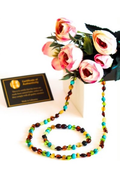 Radka Kelebek Model Sertifikalı Kehribar Kolye - Bileklik Set / 45 cm Kolye ve 18,5 Cm. Bileklik Radka Kelebek Model Sertifikalı Kehribar Kolye - Bileklik Set / 45 cm Kolye ve 18,5 Cm. Bileklik