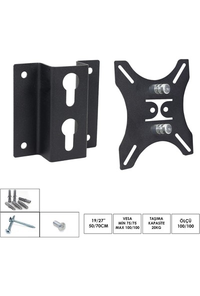 Ufix 23296 Monitör Askı Aparatı Sabit 19/27 50-70CM Ufix Ufix 23296 Monitör Askı Aparatı Sabit 19/27 50-70CM Ufix