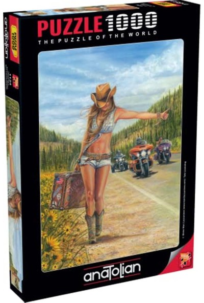 Anatolian Puzzle - Otostopçu / 1000 Parça Puzzle, #1124 Puzzle