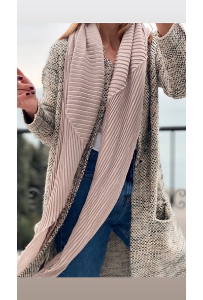 Whoknows Vizon Renkli Lona Pilise Pamuklu Şal Kadın Whoknows Vizon Renkli Lona Pilise Pamuklu Şal Kadın