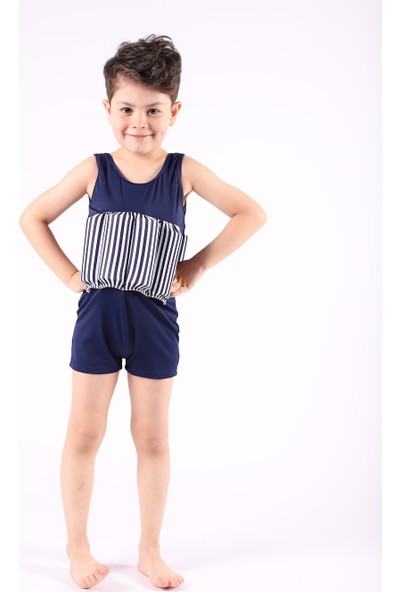 Baby Swim Up Lacivert Çizgili Yüzme Öğreten Mayo Baby Swim Up Lacivert Çizgili Yüzme Öğreten Mayo
