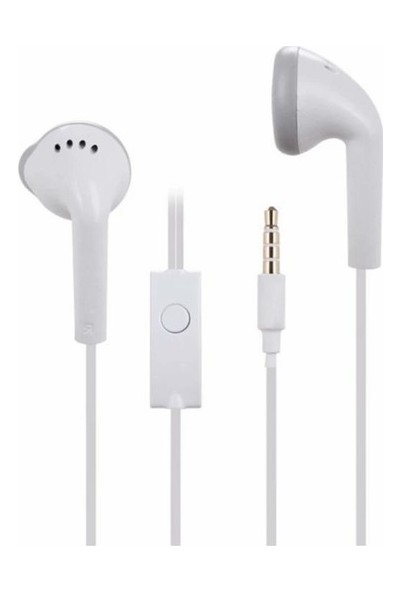 Samsung Galaxy 5830 Mikrofonlu Kulak Içi 3.5mm Jack Girişli Silikonsuz Kulaklık Samsung Huawei Xiaomi Oppo Uyumlu