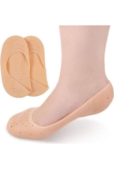 Aref Ten Rengi Ayak Topuk Çatlak Çorabı Silikon Patik Çorap Gömlek