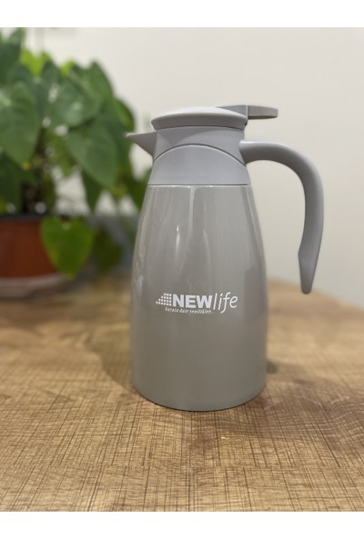 1.5 Litre Renkli Termos. Paslanmaz Çelik New Life