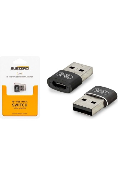 Subzero Pd - USB Type-C Şarj Data Dönüştürücü Adaptör Subzero CA30