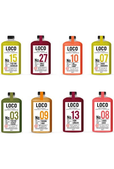Loco 8'li Artizanal Alkolsüz Kokteyl Karışımı Small Box