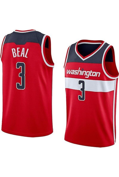 Allegp Nba Washington Sihirbazı Bradley Beal No.3 Basketbol Forması, Beal (Yurt Dışından)