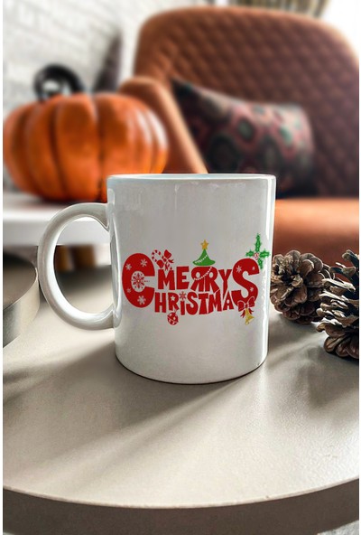 Leyya Dekor Merry Christmas Kupa Bardak Leyya Dekor Merry Christmas Kupa Bardak