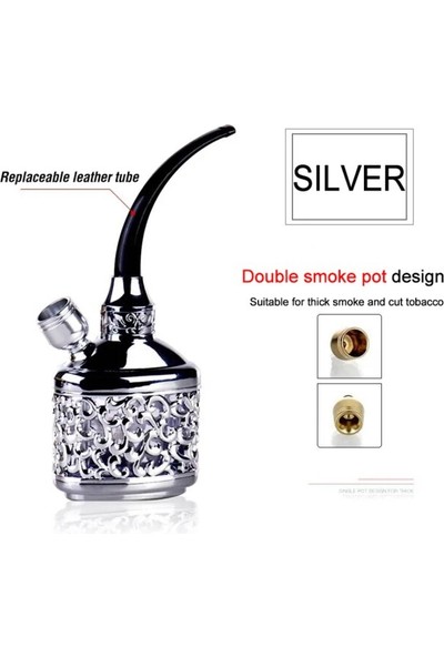 Sunlink Hortumlu Sigara Pipo - Gümüş (Yurt Dışından) Sunlink Hortumlu Sigara Pipo - Gümüş (Yurt Dışından)