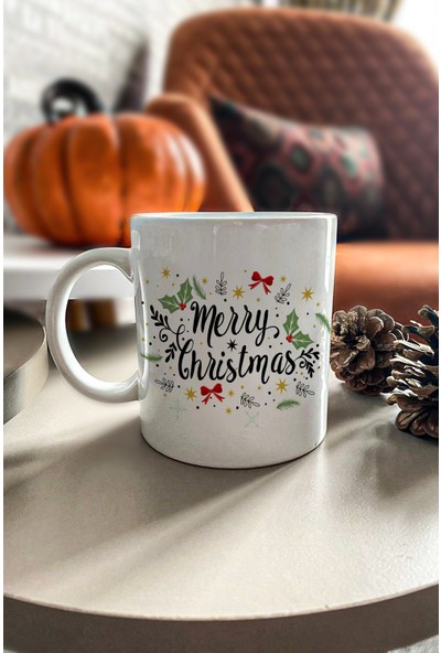 Leyya Dekor Merry Christmas Kupa Bardak Leyya Dekor Merry Christmas Kupa Bardak