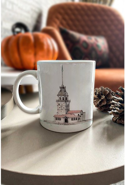 Leyya Dekor Kız Kulesi Kupa Bardak