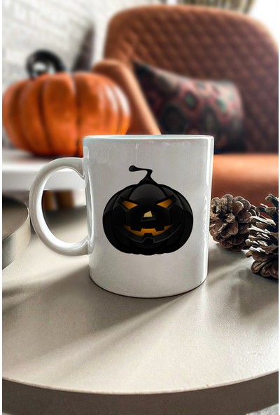 Leyya Dekor Siyah Kabak Kupa Bardak