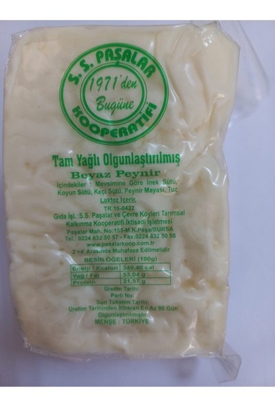 Olgunlaştırılmış Tam Yağlı Koyunlu Mevsimlik Ezine Peynir 1000 gr Olgunlaştırılmış Tam Yağlı Koyunlu Mevsimlik Ezine Peynir 1000 gr