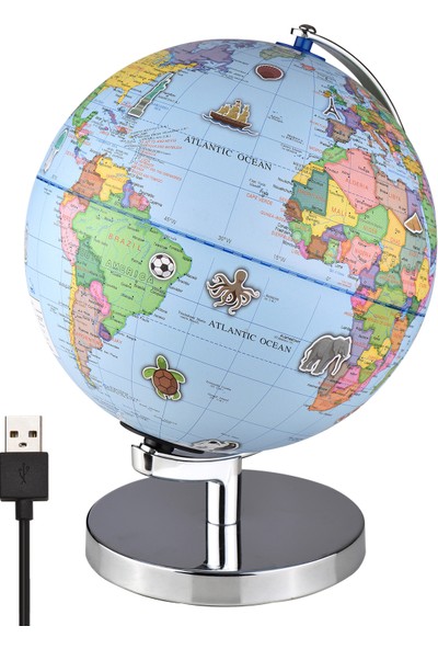Top Pet Işıklı Manyetik Dünya Küre (Yurt Dışından)
