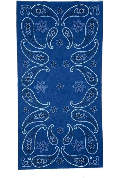 Dünyadan Hediyeler Çiçek Temalı Lacivert Buff Boyunluk Bandana NO:162