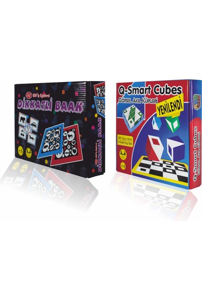 Dikkatli Baak ( Look Look ) ve Q-Smart Cubes ( Q-Bitz, Qbitz ) 2si Bir Arada Dikkatli Baak ( Look Look ) ve Q-Smart Cubes ( Q-Bitz, Qbitz ) 2si Bir Arada