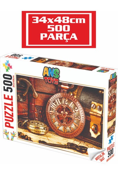 Puzzle Nostaljik Saat 500 Parça (34X48CM)