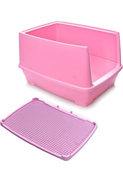 Yarı Kapalı Kedi Tuvaleti + Paspas Yarı Kapalı Kedi Tuvaleti + Paspas