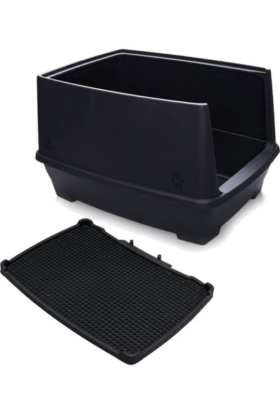 Yarı Kapalı Kedi Tuvaleti + Paspas