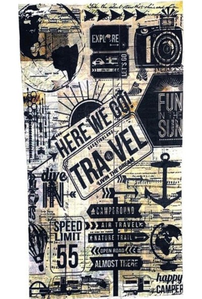 Dünyadan Hediyeler Here We Go Temalı Buff Boyunluk Bandana NO:121 Dünyadan Hediyeler Here We Go Temalı Buff Boyunluk Bandana NO:121