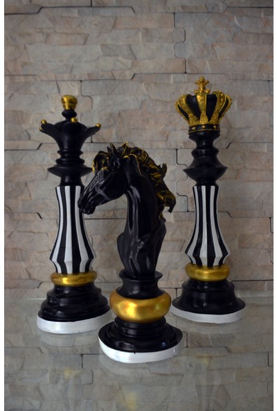 Ekinoks Art Satranç Dekoratif Obje Set Ekinoks Art Satranç Dekoratif Obje Set