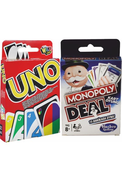 Uno Klasik ve Monopoly 2'si Bir Arada Uno Klasik ve Monopoly 2'si Bir Arada
