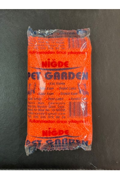 Pet Garden Akvaryum Teraryum Fanus Süsleme Çakıl Taşı Turuncu Renk 1-3 mm 1 kg Pet Garden Akvaryum Teraryum Fanus Süsleme Çakıl Taşı Turuncu Renk 1-3 mm 1 kg