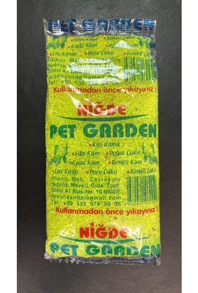 Pet Garden Akvaryum Teraryum Fanus Süsleme Çakıl Taşı Sarı Renk 1-3 mm 1 kg Pet Garden Akvaryum Teraryum Fanus Süsleme Çakıl Taşı Sarı Renk 1-3 mm 1 kg