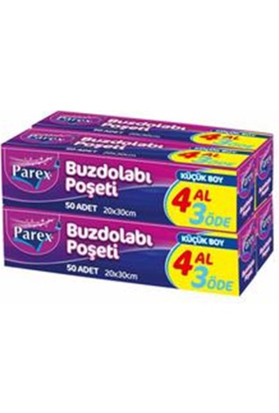 Parex Buzdolabı Poşeti Küçük Boy 4 Al 3 Öde-Yeni Parex Buzdolabı Poşeti Küçük Boy 4 Al 3 Öde-Yeni