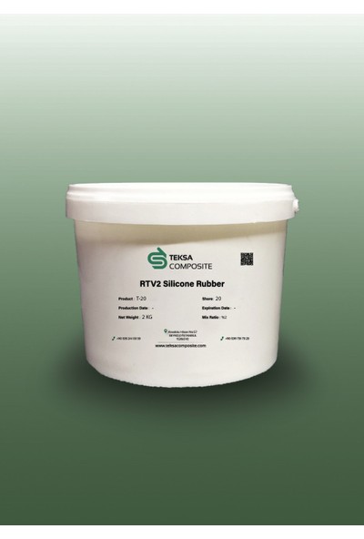 20 Shore Rtv-2 Kalıp Silikonu 1. Sınıf 2kg Beyaz 20 Shore Rtv-2 Kalıp Silikonu 1. Sınıf 2kg Beyaz