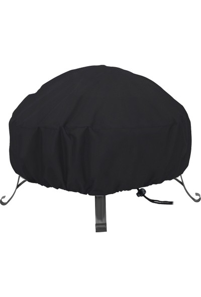 Real Me 420D 82X41 cm Su Geçirmez Izgara Bbq Soba Kapağı - Siyah (Yurt Dışından)