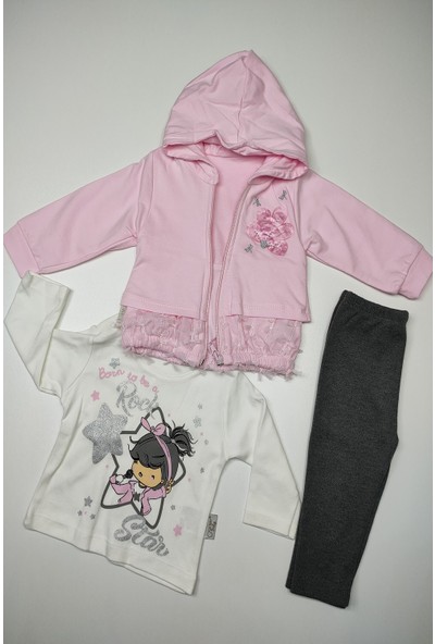 Cracker Baby Lazer Dantelli Kız Takım