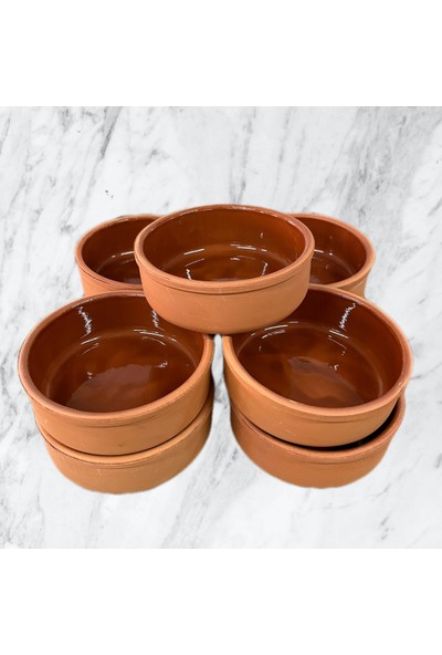 Serme 6’lı Toprak Güveç Kase Seti Fırın Sütlaç