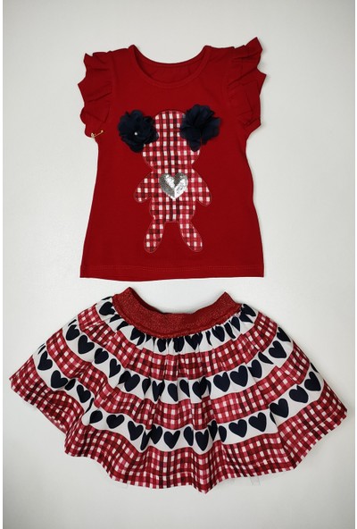 Neon Kids Ekose Ayı Etekli Takım Neon Kids Ekose Ayı Etekli Takım