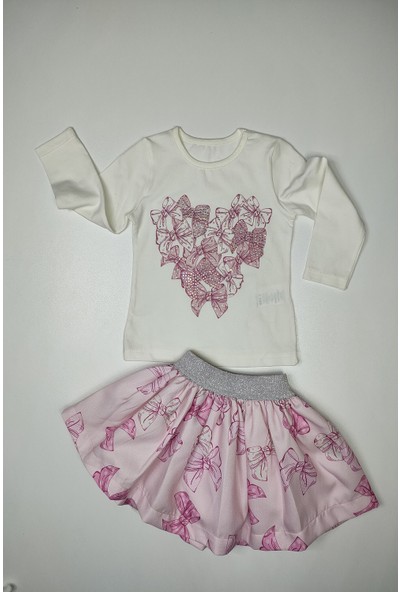 Neon Kids Fiyonk Etekli Kız Takım Neon Kids Fiyonk Etekli Kız Takım