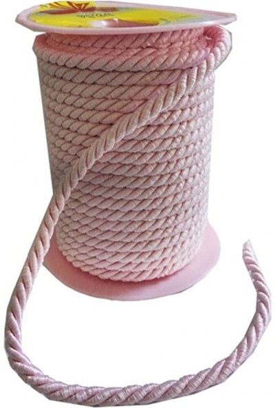 Kordon Ip Sarmanlı 6 mm Örgü Ip - 20 Metre Pembe Kordon Ip Sarmanlı 6 mm Örgü Ip - 20 Metre Pembe