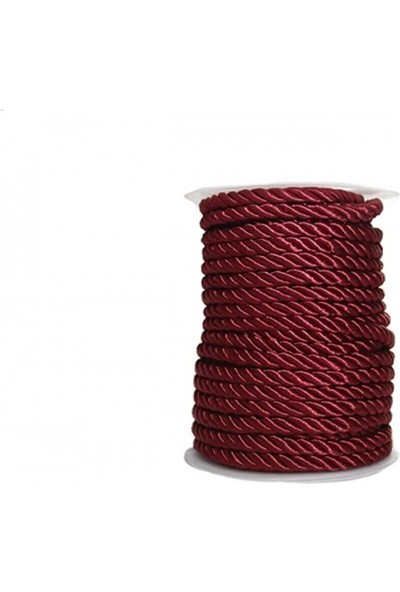 Kordon Ip Sarmanlı 6 mm Örgü Ip - 20 Metre Bordo Kordon Ip Sarmanlı 6 mm Örgü Ip - 20 Metre Bordo