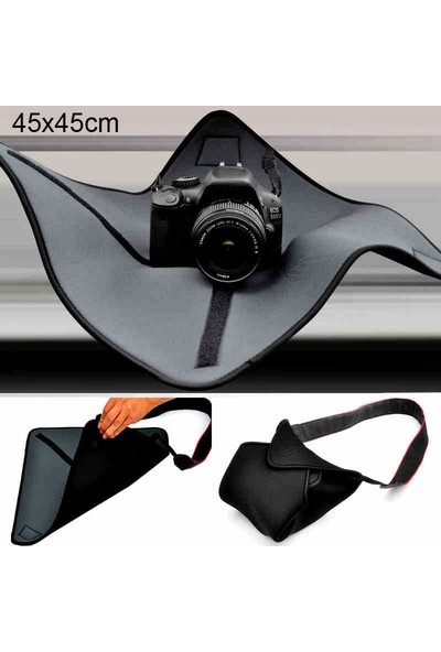 45X5 cm Darbeye Neopren Çanta Sihirli Wrap Battaniye（siyah）