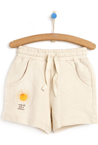 Hello Baby Better Cotton Erkek Bebek Rahat Kalıp Baskılı Cepli Şort