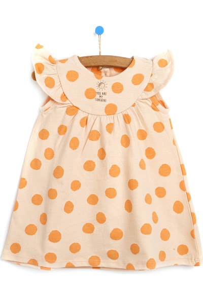 Hello Baby Better Cotton Kız Bebek Puanlı Fırfırlı Elbise Hello Baby Better Cotton Kız Bebek Puanlı Fırfırlı Elbise