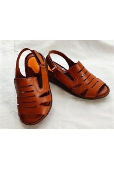 Medistep Taba Deri Orthopedic Sandalet