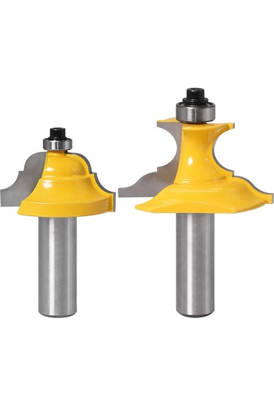 Guangdong Spirit 2 Adet 12MM Şaft Kaplamalı Roman Ogee ve Kaide Freze Ucu C3 Karbür Uçlu Ahşap Kesme Aleti Ağaç Işleme Freze Uçları Guangdong Spirit 2 Adet 12MM Şaft Kaplamalı Roman Ogee ve Kaide Freze Ucu C3 Karbür Uçlu Ahşap Kesme Aleti Ağaç Işleme Freze Uçları