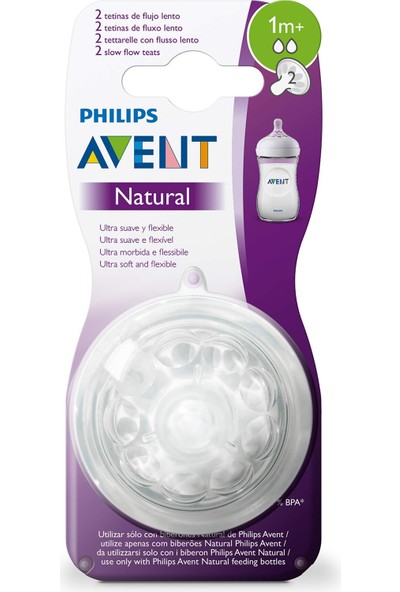 Philips Avent Natural Biberon Emziği +1 Ay 2li Philips Avent Natural Biberon Emziği +1 Ay 2li