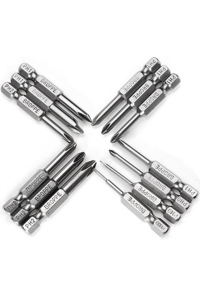 Guangdong Spirit Broppe 13PCS 50MM Manyetik Uzun Altıgen Şaft Çapraz Başlı Tornavida Uçları Sst Guangdong Spirit Broppe 13PCS 50MM Manyetik Uzun Altıgen Şaft Çapraz Başlı Tornavida Uçları Sst