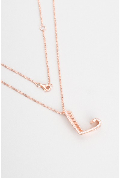 So CHIC L Harfi 18 Ayar Rose Altın Kaplama Gümüş Kolye So CHIC L Harfi 18 Ayar Rose Altın Kaplama Gümüş Kolye
