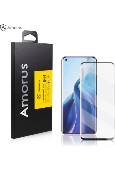 Amorus Xiaomi Mi 11 Için Temperli Cam Ekran Koruyucu - Şeffaf (Yurt Dışından)
